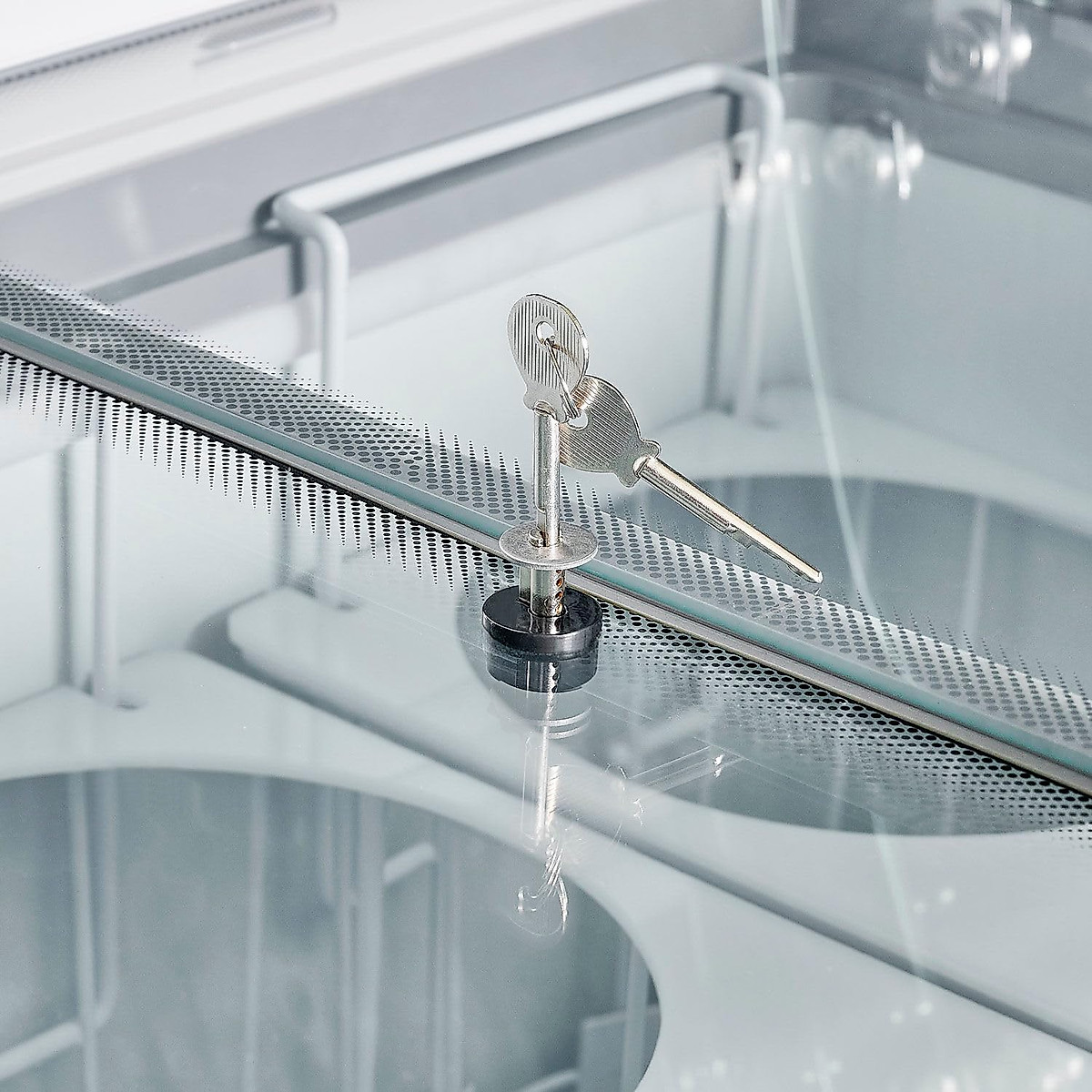 Global Industrial Ice Cream Dipping Cabinet w/Sneeze Guard Cover, 39"W