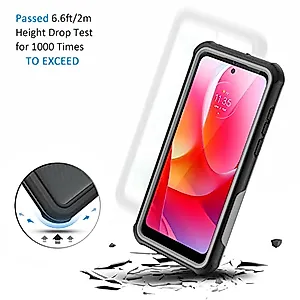Lanhiem for Motorola Moto G Power 2022 Case, IP68 Waterproof Dustproof Shockproof Case with Built-in Screen Protector, Full Body Heavy Duty Protective Clear Cover for Moto G Power 2022 Only