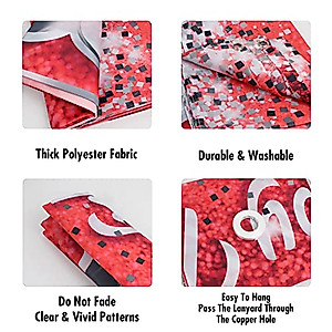 Red and Silver Happy 60th Birthday Backdrop Banner Decorations for Women Men 60 Years Old Bday Background Photography Party Decor Sign Supplies