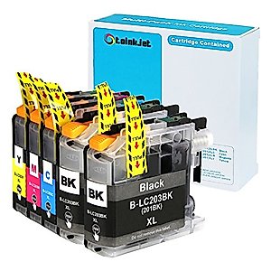 5 Pack TOINKJET Compatible Replacement for Brother LC203 LC 203 XL LC201 Ink Cartridges for MFC-J460 MFC-J480DW MFC-J485DW MFC-J680DW MFC-J885DW J880DW MFC J5520DW J5620DW J5720DW J4420DW