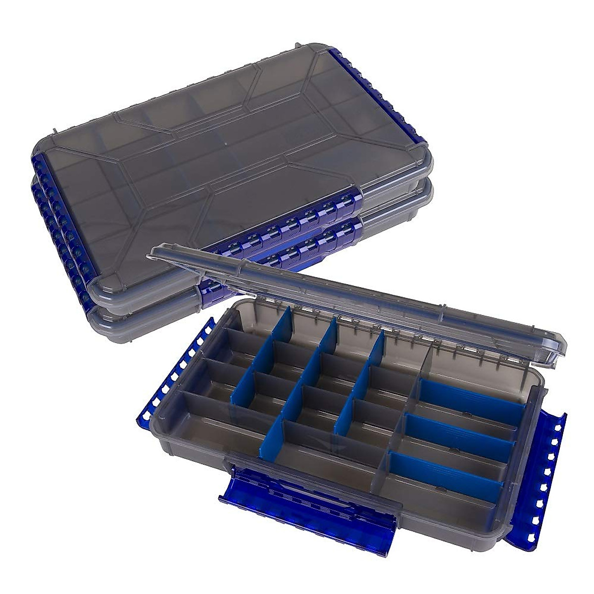 Flambeau Outdoors Zerust MAX WP5005ZMP Waterproof Tuff Tainer - 3-Pack Bundle, Smoke Gray