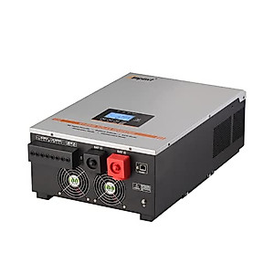 6000W 48v Hybrid Solar Inverter 120V/240v Split Phase Output Built-in 100A MPPT Solar Charge Controller, Off Grid Low Frequency Pure sine Wave Inverter Charger, for Lead Acid Lithium Gel Battery
