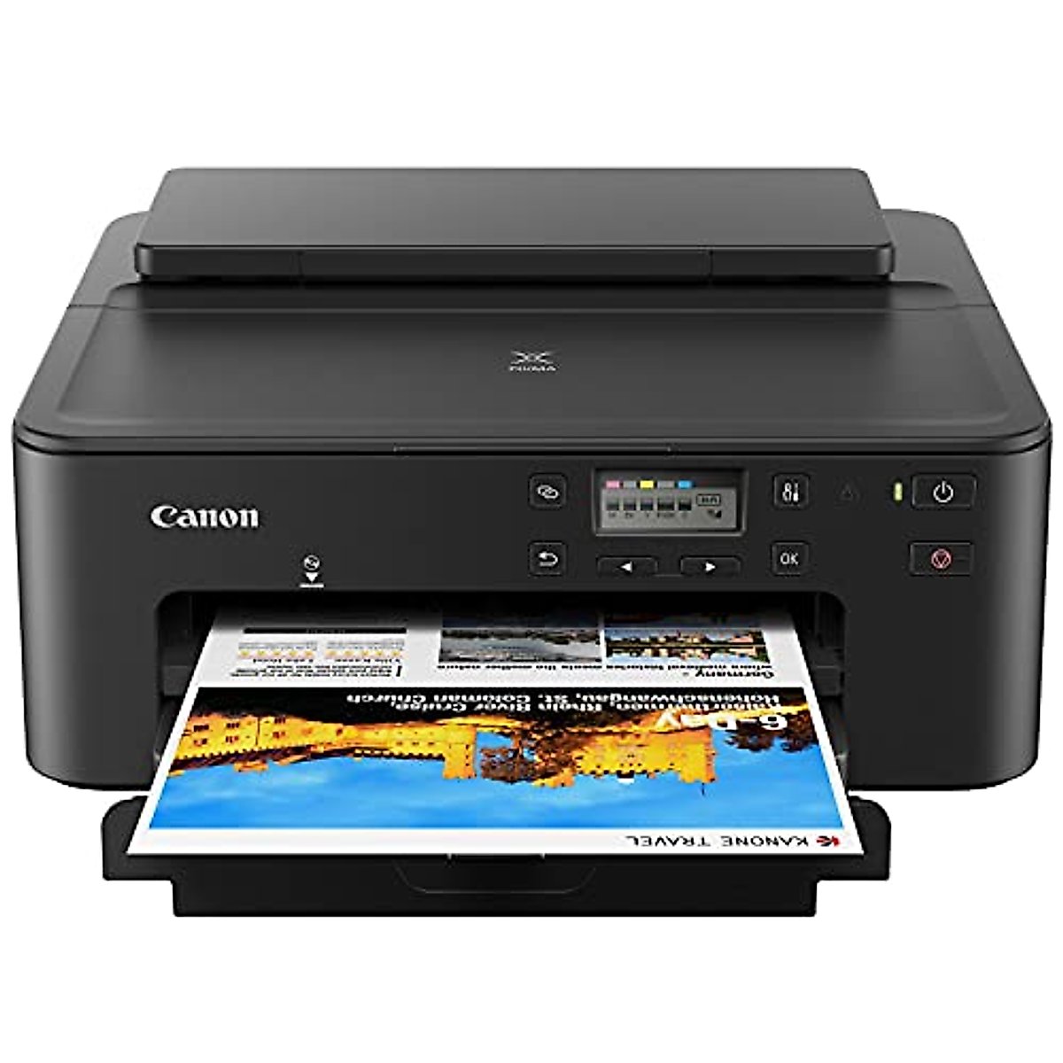 Canon PIXMA TS702a Wireless Home Office Smart Printer for Document and Photo Fast Printing with Alexa & Mobile Print 3109C002 Bundle with DGE High Speed USB Cable + Business Productivity Software Kit
