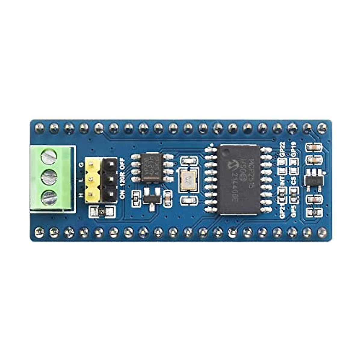 Waveshare CAN Bus Module (B) Compatible with Raspberry Pi Pico, Enabling Long Range Communication Through SPI