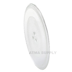 W10337247 12 Inches Microwave Plate Replacement Compatible with Whirlpool Glass Turntable Tray Replaces W11367904 W11291538 AP6872022 PS12711337