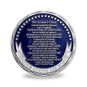 United States Air Force Airman's Creed Military Challenge Coin