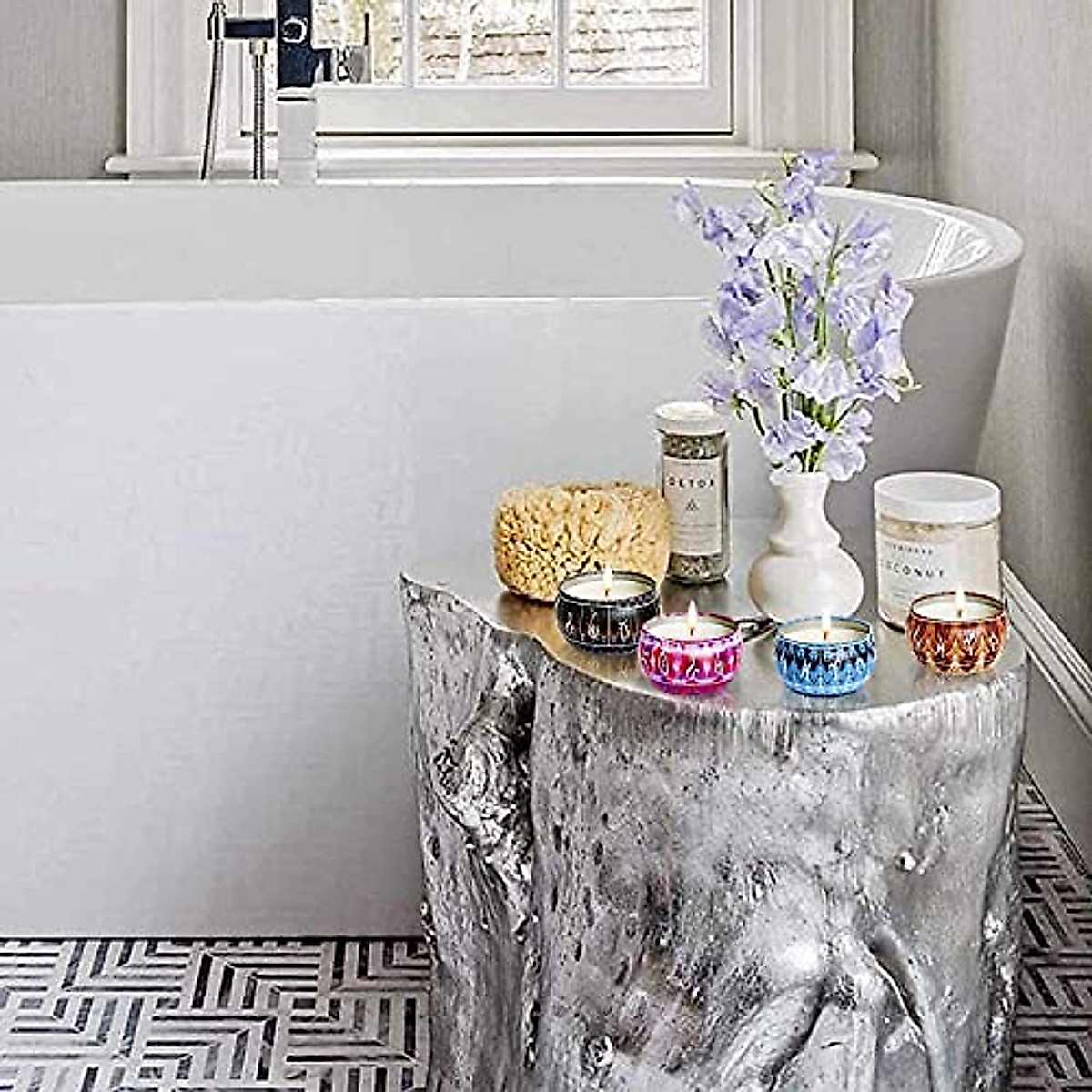 PEILIN 12 Constellations Scented Candles Gift Set 2.5oz Strong Fragrance Aromatherapy Candles Portable Travel Tin Jar Candles Gifts for Home Scented Decoration Birthday Valentine'sDay，Christmas