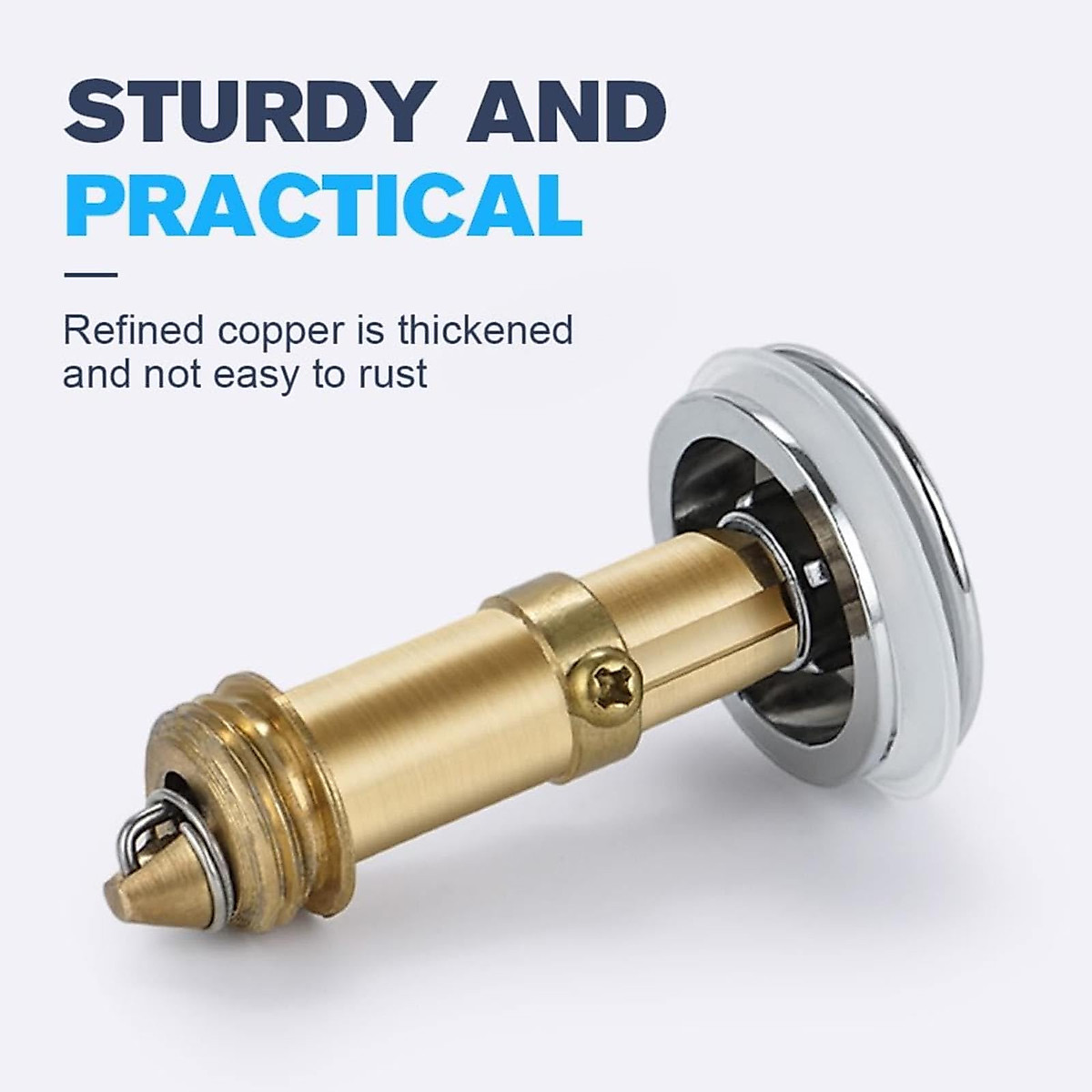 BILIKEYU Sink Drain Stoppers 2024 Newest Sink Stopper with Hair Catcher Washbasin Water Head Plug Bathroom Sink Drain Strainer for 1.341.57in Drain Hole Bathtub Drain Home Tools (A, One Size)