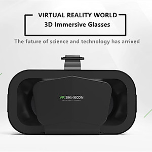 VR Headset, 3D Virtual Reality Glasses with Blu-ray Eye Protected Light & Small, 3D Glasses for Watch Movies, Video & Play Game, Support 4.7-7.0” Smartphone. (Without Controller)