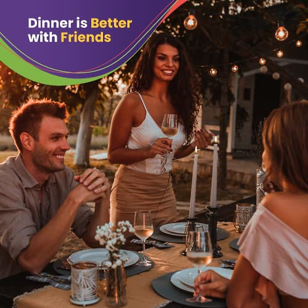 Exquizite White Taper Candles - 16 Pack Unscented Dripless Taper Candles 10 inch x 3/4 inch - Perfect Tapered Candles for Home, Centerpieces, Emergency Candle, Weddings, Parties and Special Occasions