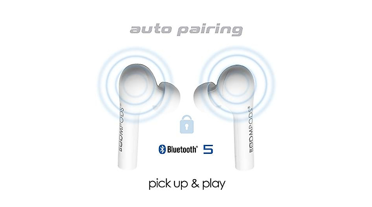 BoomPods Bassline True Wireless Earbuds – Rich Sound & Water-Resistant