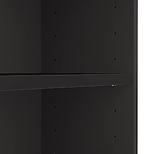 Bush Furniture Universal Tall 5 Shelf Bookcase, Black