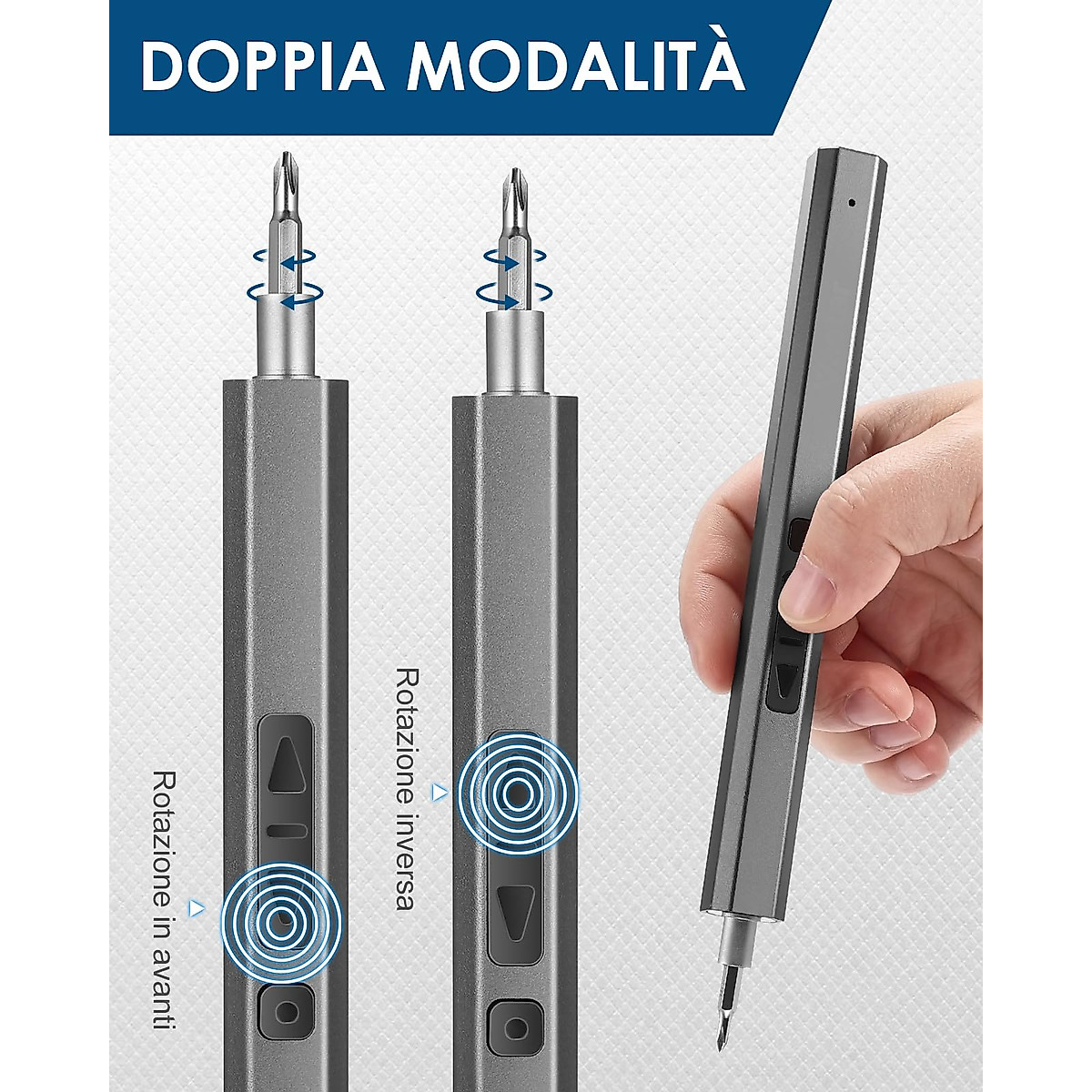 Vastar Electric Screwdriver, 152 in 1 Cordless Mini Precision Screwdriver Set with 119 Magnetic Precision Bits, Rechargeable Portable Repair Tool Kit with LED Lights for Electronics Phones