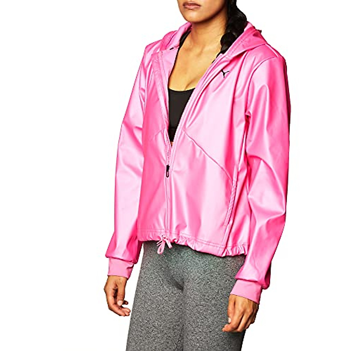 PUMA Women's Train Warm Up Shimmer Jacket, Luminous Pink, L