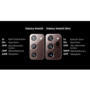 Samsung Galaxy Note 20 Ultra SM-N986B/DS, Dual SIM 5G, International Version (No US Warranty), 12GB+256GB, Mystic Black - Unlocked