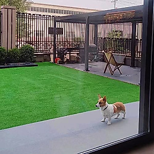 Artificial Grass Turf for Pet Dogs 3' x 5', FREADEM Fake Grass Lawn with Drain Holes, Indoor Outdoor Synthetic Grass Mat for Garden Gym Patio Balcony Playground Backyard, Height 0.8 Inch