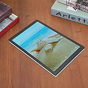 soobu 10in Tablet, 2.4G 5G Dual Band WiFi 4GB 64GB Green 3G Network Tablet PC 100‑240V for Office for Students (US Plug)