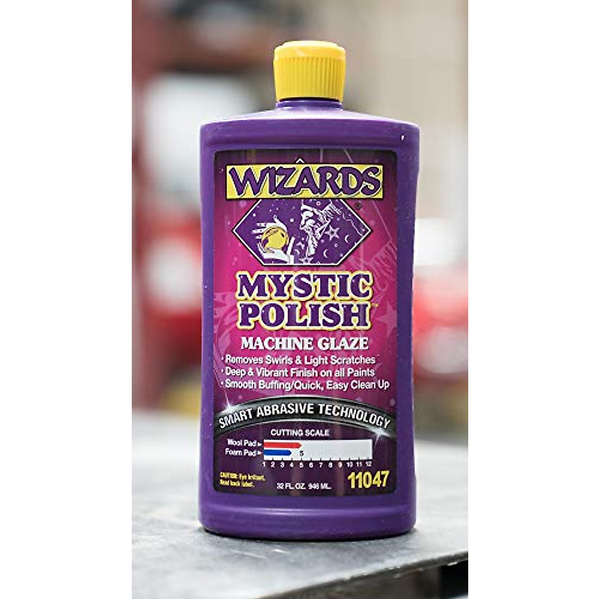Wizards Mystic Polish Machine Glaze - Cutting Compound and Polish with Smart Abrasive Technology - Professional Car Scratch Remover - Water-Based Polishing Compound for Car Detailing Kit - 32 oz