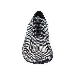 Very Fine Salsa, Latin, Ballroom Women Dance Shoes Classic Series 2001 1.5 inch Heel (Black Sparklenet, Women, Numeric_10)