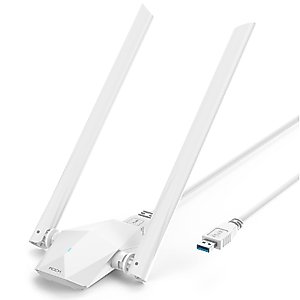 AX1800 WiFi 6 USB WiFi Adapter for PC,USB WiFi Adapter Dual High Gain 5Dbi Antenna 5Ghz/2.4Ghz WiFi Dongle Wireless Adapter for Desktop/Laptop Supports Windows10/11,USB 3.0 Computer Network Adapters
