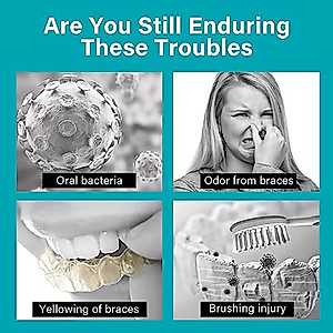 Farrinne Retainer/Aligner Cleaner Foam - Removes Stains, Plaque & Bad Odor - Suitable for Invisalign, Braces, Mouth Guards, Night Guards & Removable Dental Appliances - 60ml