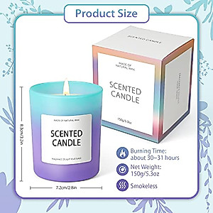 Candles, Scented Candles, Candles for Home Scented, Scented Candle Gift Set for Women, Soy Wax Candle, Mothers Day Gifts Jar Candle Ocean Breath