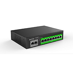 Netis PE110GC 8 2 Combo-Port All Gigabit PoE Switch (8 PoE Port) 802.3af/ 802.3at, 120w