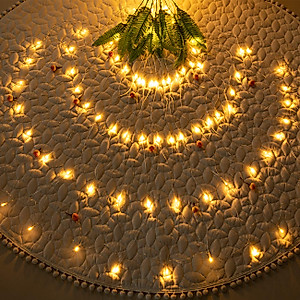 AWQ 200 LED 9.8ft x 6.6ft String Lights Net Mesh Lights Christmas Net Lights 8 Modes for Christmas Wedding Party Home Garden Lawn Bushes Indoor Outdoor Decor (9.8ft x 6.6ft, Warm White)