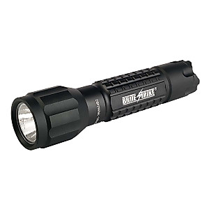 Brite Strike - BTL-150 HLS Basic Series, Bright Tactical Touch Flashlight - High Lumens up to 280 - Runtime 3 Hrs High/ 8 Hrs Low & 3.5 Hours Strobe – 5 inches, Black