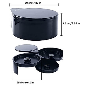 Xeternity-Made 2PCS Bartender Tool Cocktail Margarita Glass Rimmer 3 Tier Sugar Salt Rim Lime