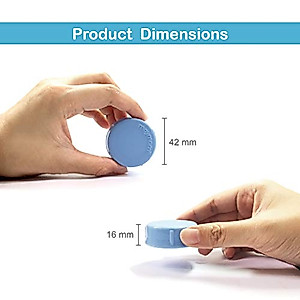 Maymom Solid Lids with Sealing Ring for Standard Sized Bottles, Bottles Lids, Compatible with Medela Bottles, Ameda, and Small Sized Nuk, Playtex, Gerber Bottles, Lifefactory Bottle; 8pc (Blue)