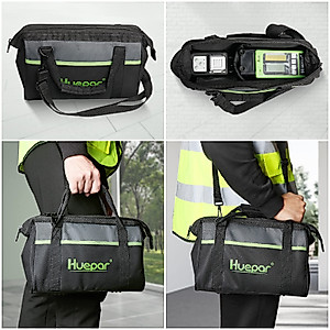 Huepar 3D Cross Line Self-Leveling Laser Level 3 x 360 Green Beam Three-Plane Leveling and Alignment Laser Tool-Switchable Vertical & Horizontal Lines, Li-ion Battery&Portable Tool Bag included