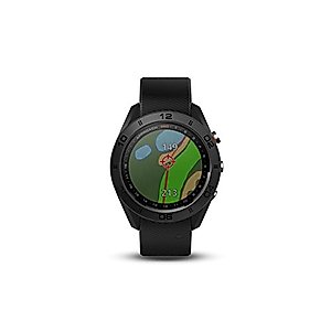 Garmin Approach S60, Premium GPS Golf Watch with Touchscreen Display and Full Color CourseView Mapping, Black w/Silicone Band (Renewed)
