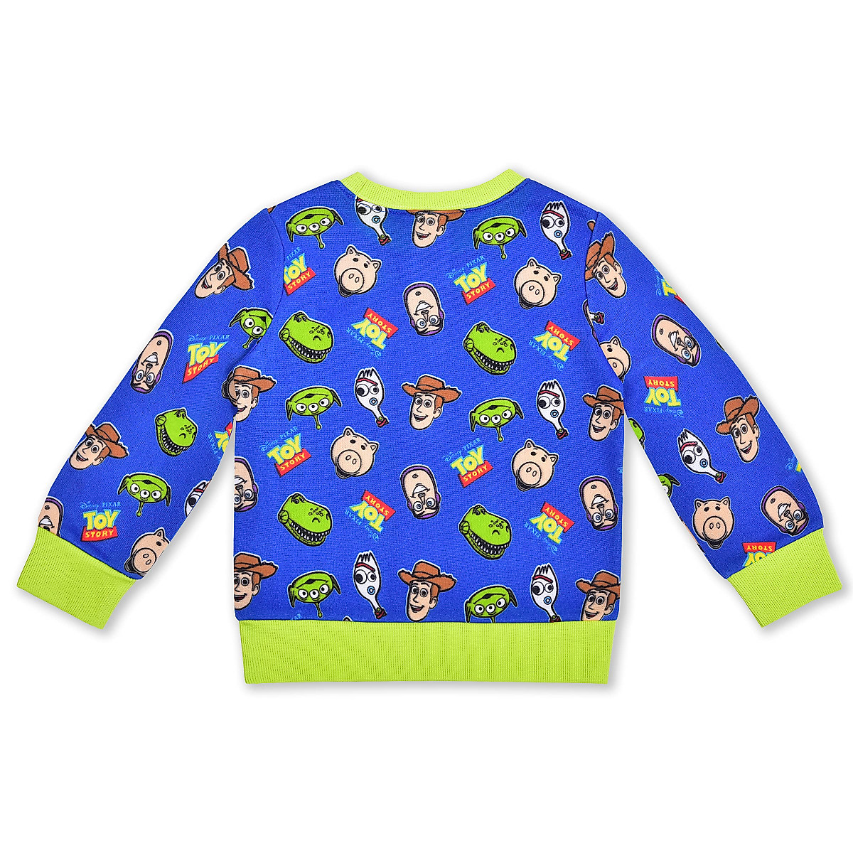 Disney Toy Story Buzz Lightyear, Woody, Rex and Forky Boys Sweatshirt and Pants Set for Toddler to Big Kids