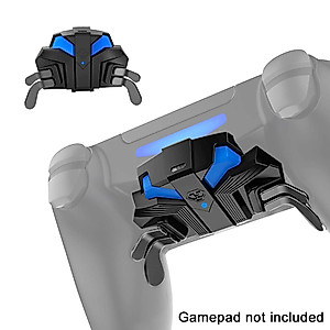 Denpetec Back Button Attachment Professional Portable Gaming Accessories with 4 Mapping Paddles Ergonomic Controller Adapter