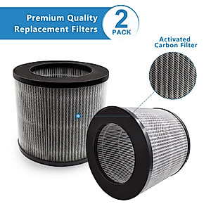 ADDFRESH - Replacement Filter Bundle Compatible with Bissell MYair 2780a 2780 and 27809 Personal Air Purifiers - Compare to My Air Part 2801-3-in-1 HEPA and Activated Carbon Filters (2 Pack)