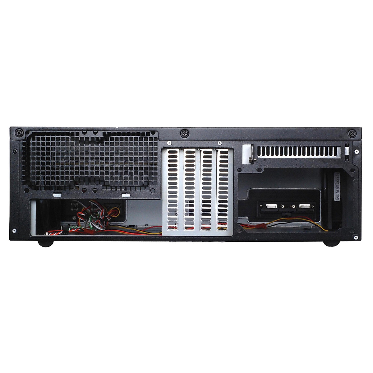 SilverStone Technology Aluminum Front Panel and SECC Body Micro ATX HTPC Computer Case with 2X USB3.0 Front Ports Cases in Black GD04B-3.0-USA