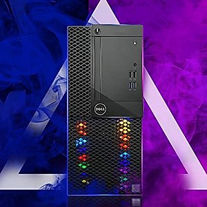 Dell Gaming PC Desktop Computer - Intel Quad I5-7500 up to 3.8GHz, GeForce GTX 1660 Super 6G, 16GB DDR4 Memory, 256G SSD + 3TB, RGB Keyboard & Mouse, WiFi & Bluetooth 5.0, Win 10 Pro (Renewed)