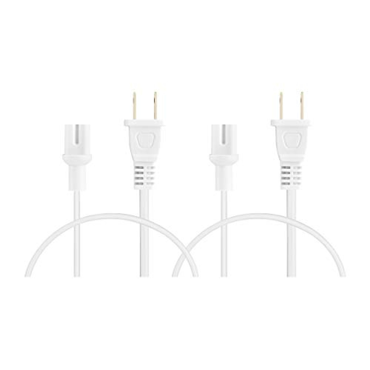 Vebner 12-inch Power Cord Compatible with Sonos Five, Sonos Play 5, Sonos Beam, Sonos Arc, Sonos Amp, Sonos Playbase, Sonos Sub Gen 3 and Sonos Sub Mini - 2-Pack (White)