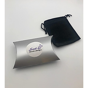 Black Agate Gemstone Beaded Stretch Bracelet 7 Inches - 6mm Round Beads