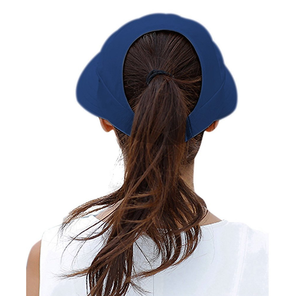 HINDAWI Sun Hats for Women Sun Hat Wide Brim UV Protection Summer Beach Foldable Visor Navy