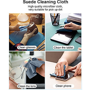 Cleaner Kit for Airpods,SUPFINE Multi-Function Cleaning Pen for Airpod Pro with Plush Cloth for Earbuds,Earphone,iPod,iPhone,iPad,Laptop Cleaning Tools(Black)