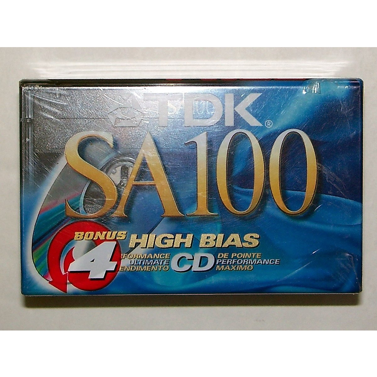 TDK SA100-4 100-Minute High Bias IECII/Type II Blank Audio Cassette (4-Pack)