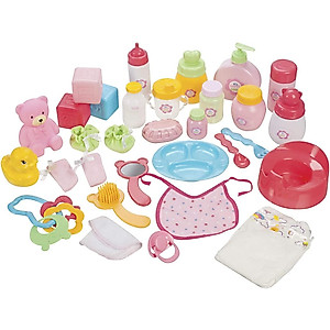 Toysmith My Sweet Baby Magic Baby Bottles, Baby Care Set, and Deluxe Baby Ensemble; Complete Baby Doll Care Set