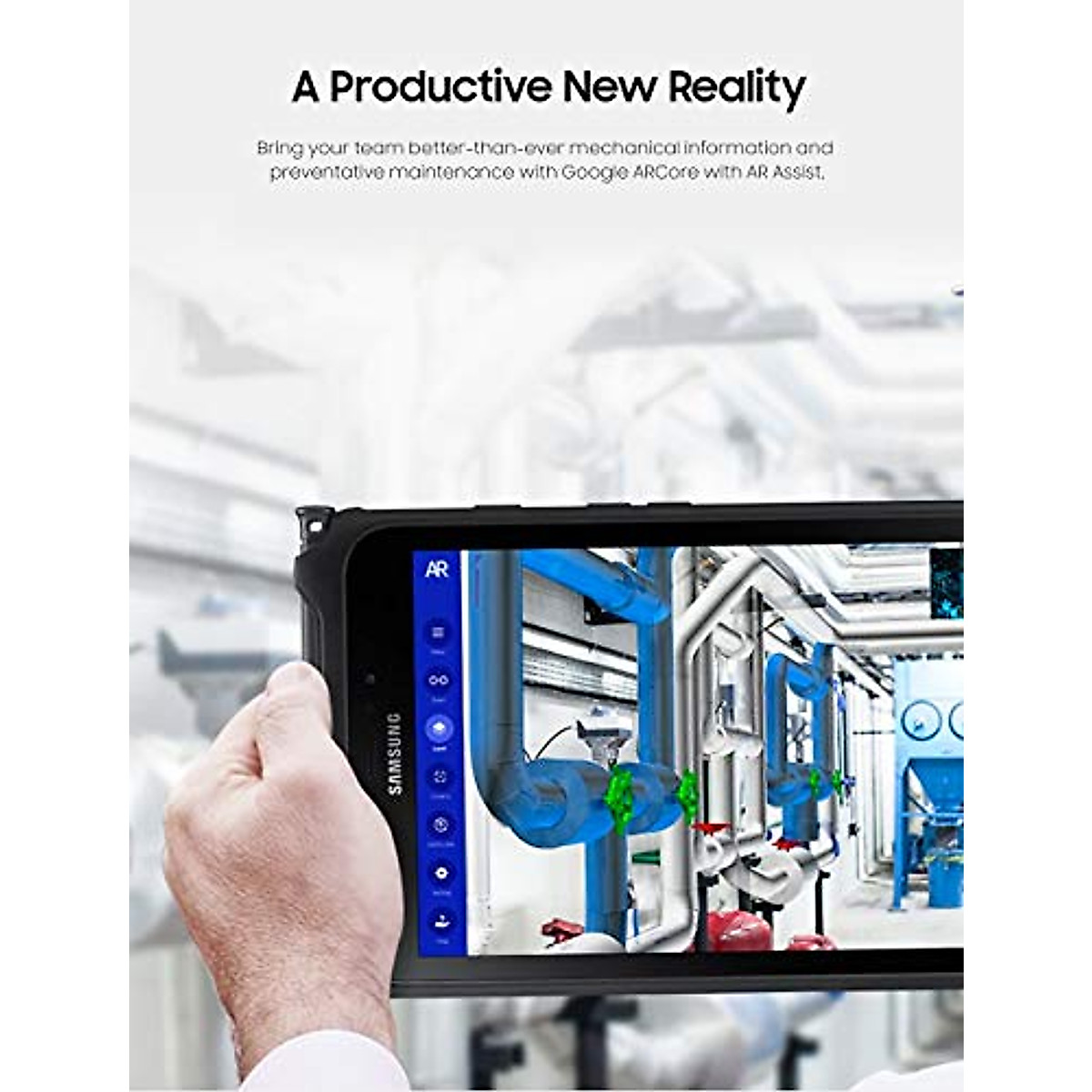 Samsung Unlocked Galaxy Tab Active2 Water-Resistant 8” Rugged Tablet |16GB & LTE | Biometric Security (SM-T397UZKAXAA), Black