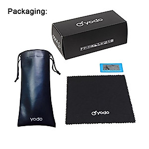 yodo Fit Over Glasses Sunglasses with Polarized Lenses for Men and Women,Black