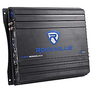 Rockville RV12.2B 1200W Dual 12" Car Subwoofer Enclosure+Mono Amplifier+Amp Kit