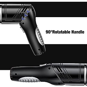 Car Vacuum Cleaner Handheld Vacuum High Power 120W/12kPa Handheld Portable Car Vacuum Mini Vacuum Cleaner with Low Noise Wet and Dry Use Auto Hand Vacuum Cordless Vacuum Cleaner for Car Home Cleanning