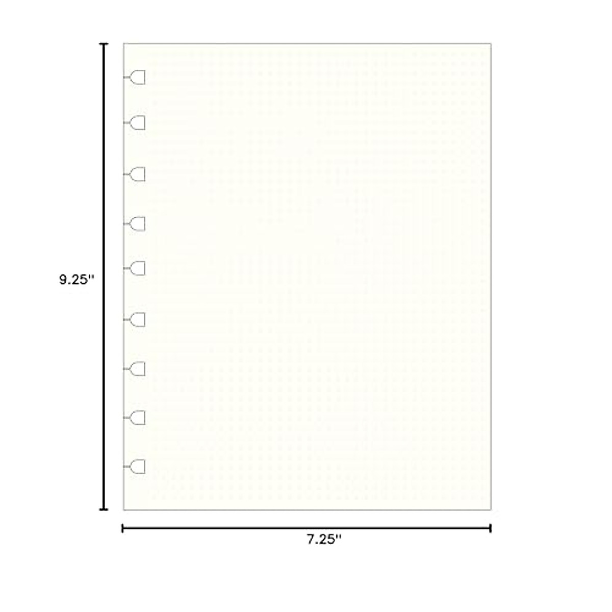 Filofax Notebooks Executive Dotted Journal Refill, Movable, 9.25 X 7.25, 32 Cream Sheets Fits Refillable Executive Journals (B192016U)