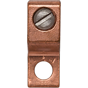 Morris Products Direct Burial Lay-in Connectors – for Copper Conductors, Grounding Swimming Pools, Spa Equipment, Conduit Bushings – 4 AWG.26” Bolt, 1.04”L x .47”W x .76”H, 10-Pack (90572)